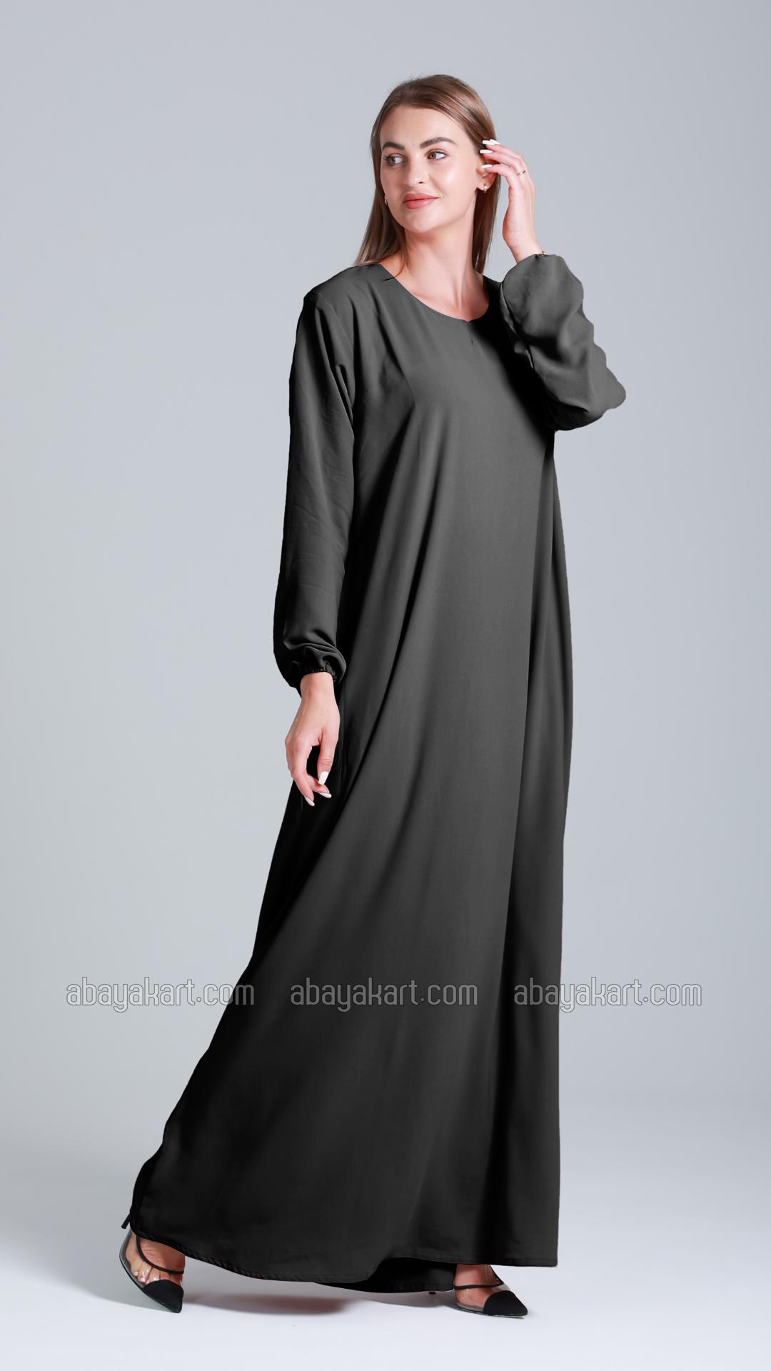 Simple Abaya In Black. | Abayakart.com